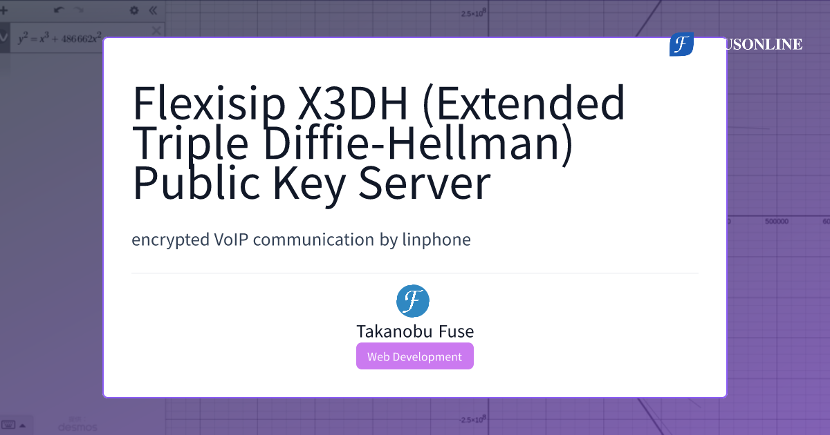 Flexisip X3DH (Extended Triple Diffie-Hellman) Public Key Server - FICUSONLINE F9E