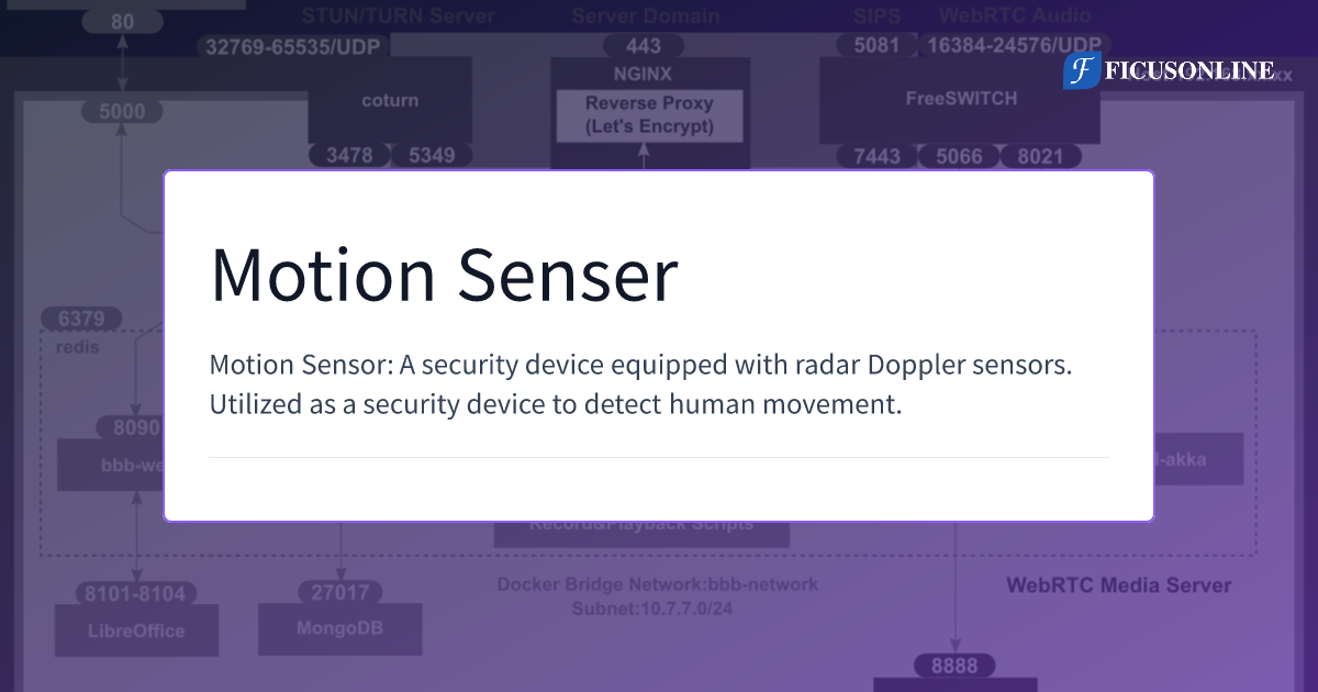 Motion Senser - FICUSONLINE F9E